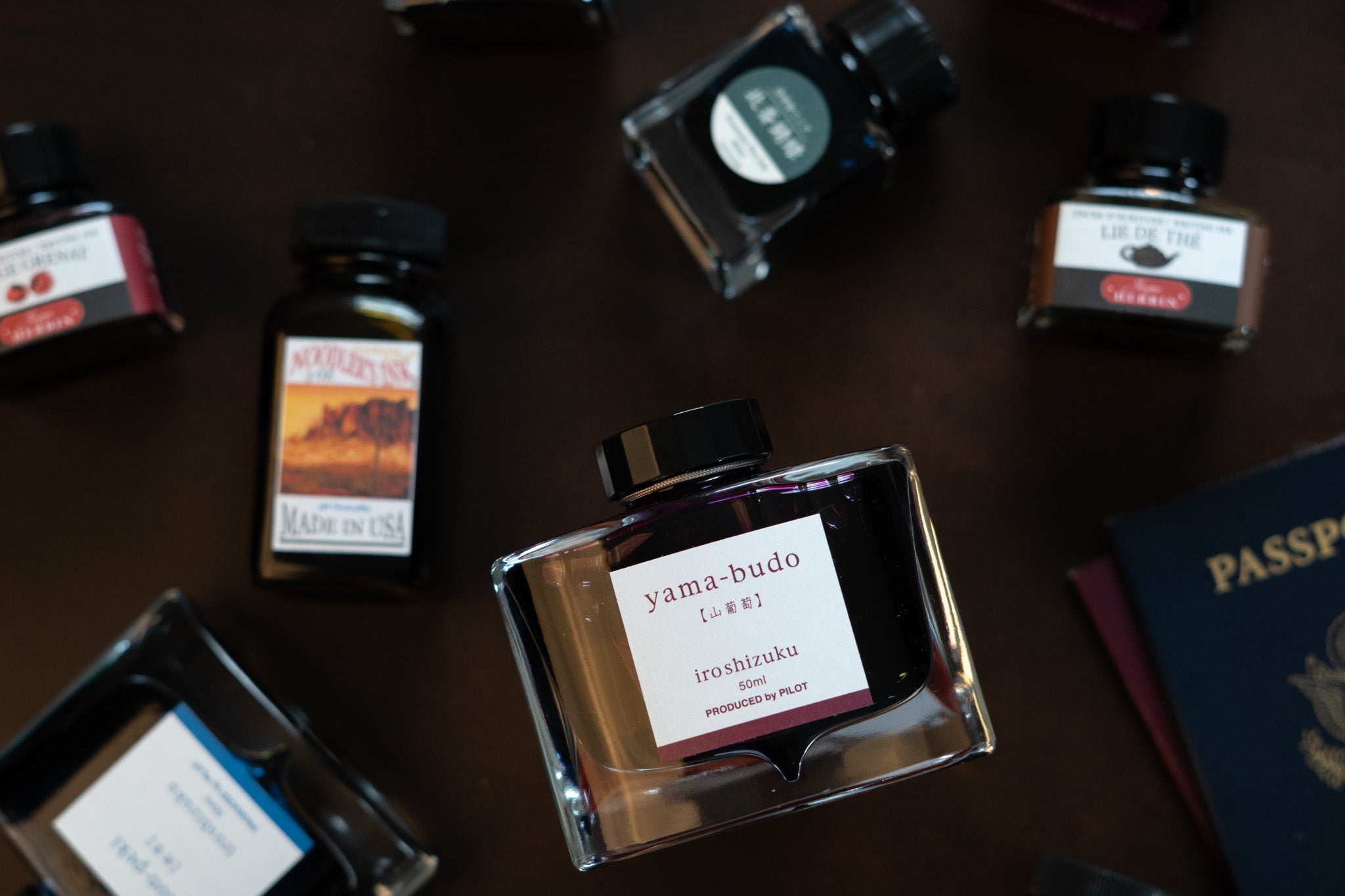 Fountain Pen Ink – Bottle and Plume